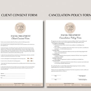 Esthetician Forms, CLIENT INTAKE FORM , Esthetician Consent Form, Esthetician Paper, Esthetician ...