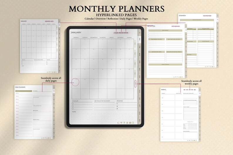 DIGITAL TEACHER PLANNER 2024-2025, Academic Lesson Planner, Lesson Plan ...