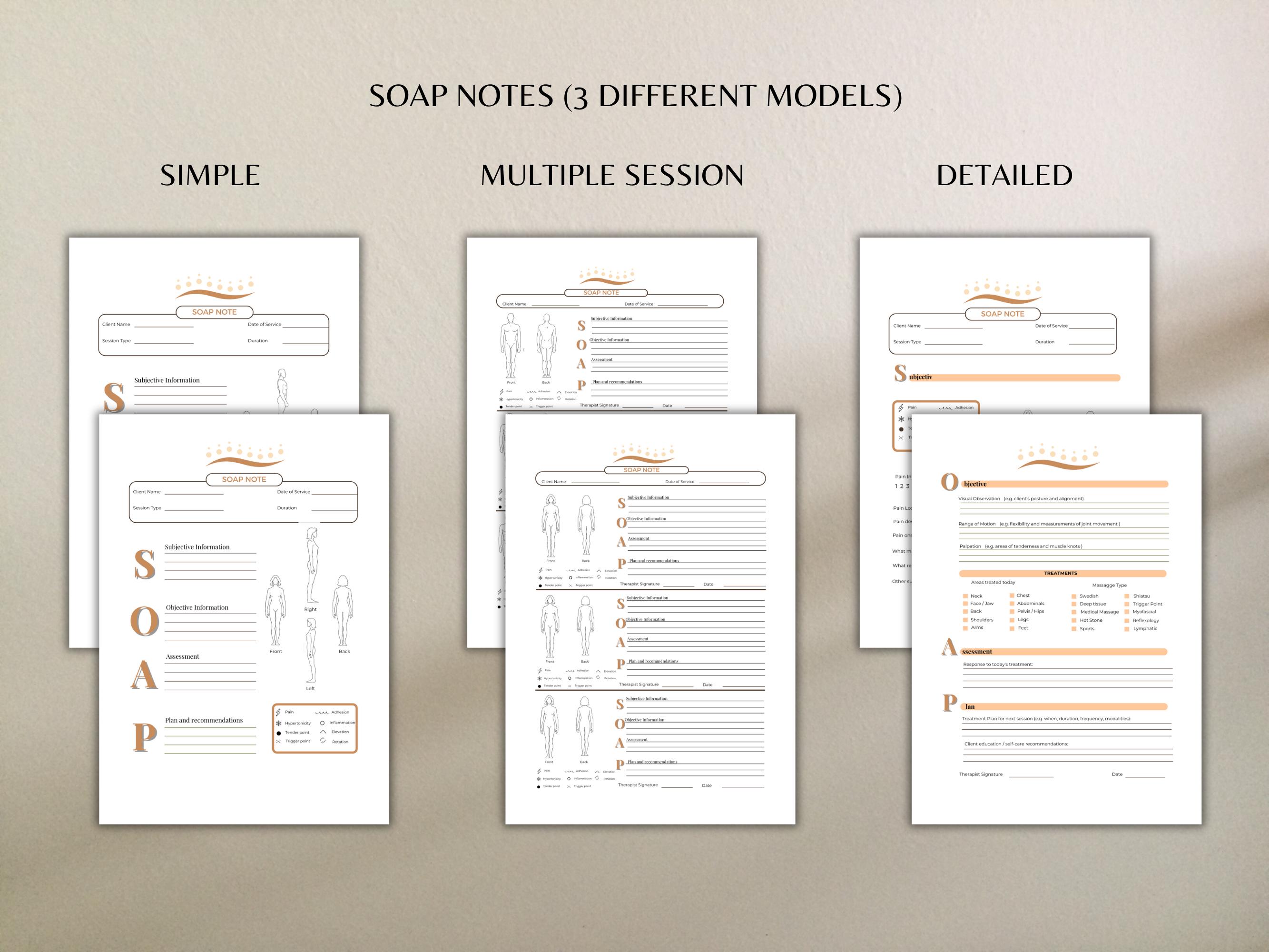 Massage Therapy Forms, Editable Massage Consultation and Waiver Form ...