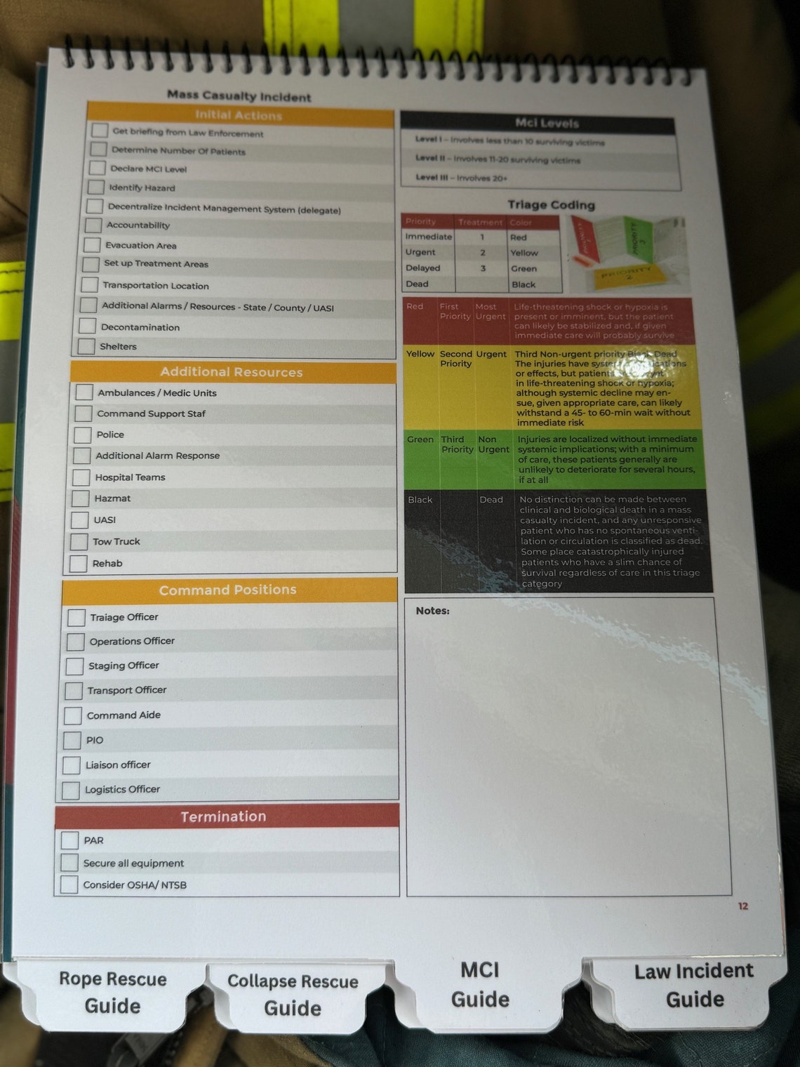 Incident Command Guide Book - Etsy