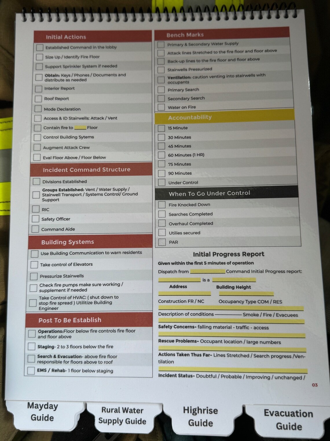 Incident Command Guide Book - Etsy