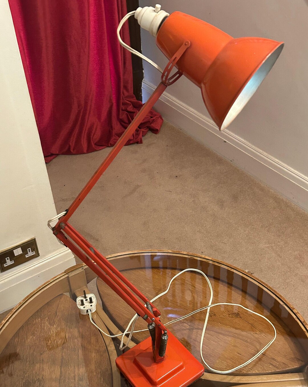 Vintage Angle Poise Lamp Circa 1950 Rare Colour - Etsy