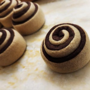 Fleece Cinnamon Roll Stuffed Plush Cat Toy: Handmade in USA - Etsy