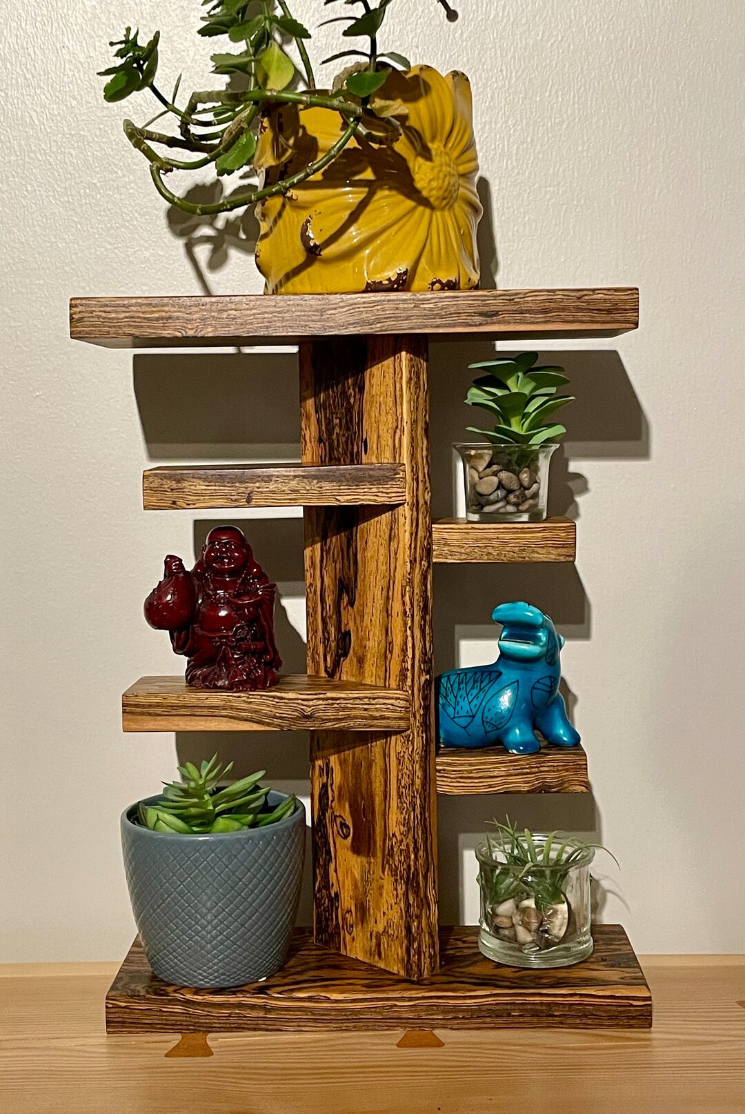 Handmade Bocote Wood Stand Plant Stand Display Stand Trinket Stand Herb ...