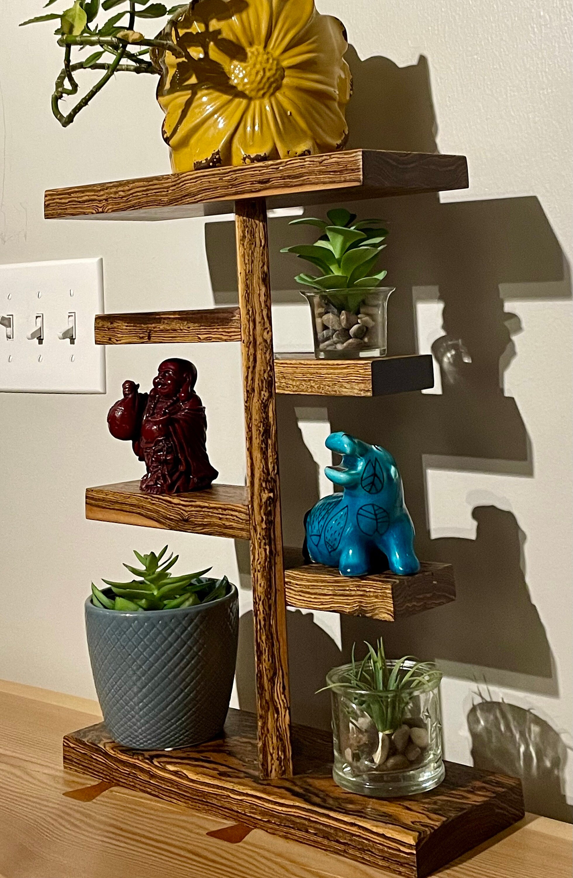 Handmade Bocote Wood Stand Plant Stand Display Stand Trinket Stand Herb ...