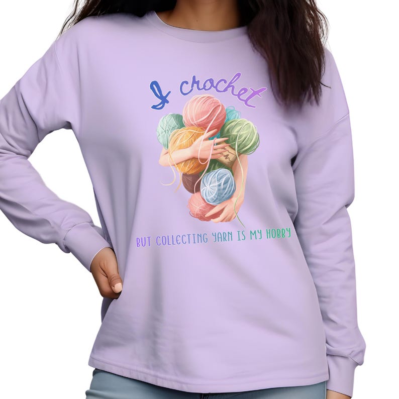 Funny Crochet Shirt, Crocheting Yarn Lover Tshirt, Crocheter Hobby ...