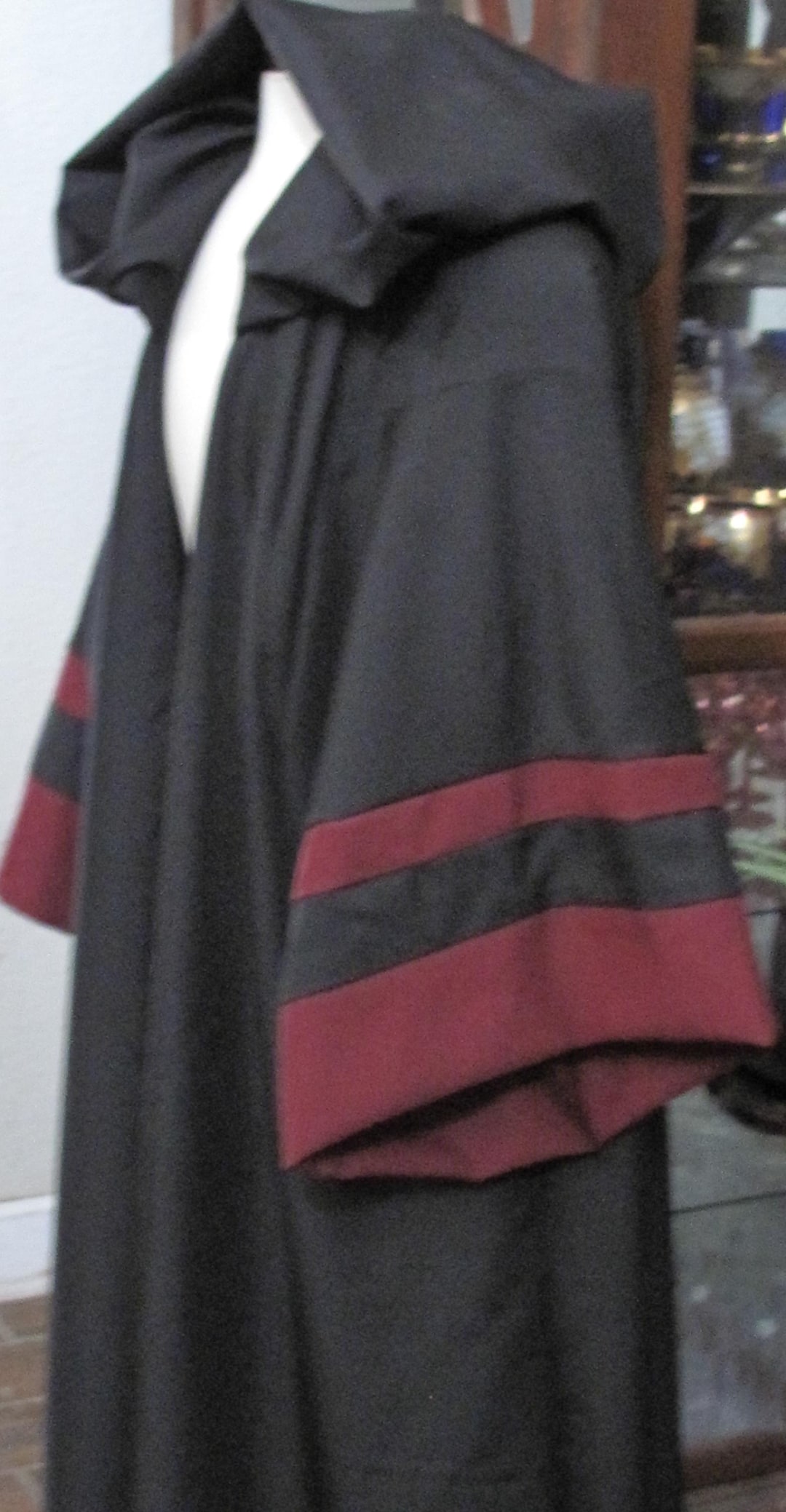 Star Wars Sith Acolyte Poplin Robe Costume With Burgundy or Red Stripes ...