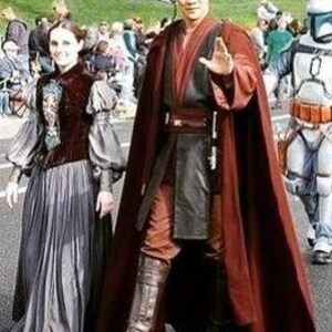 Star Wars Anakin Ep.2 Tabard Cloak Costume Without Sleeves Brown or ...