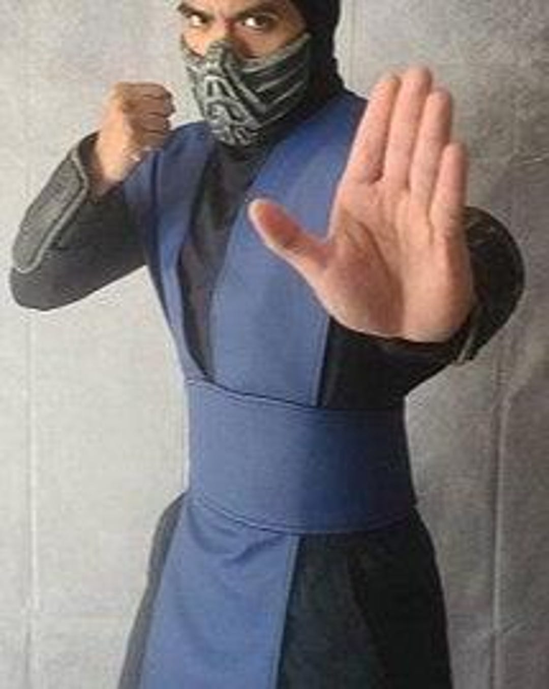 Sub Zero Mortal Kombat Blue Pleather Tabard Vest and Sash in Several ...