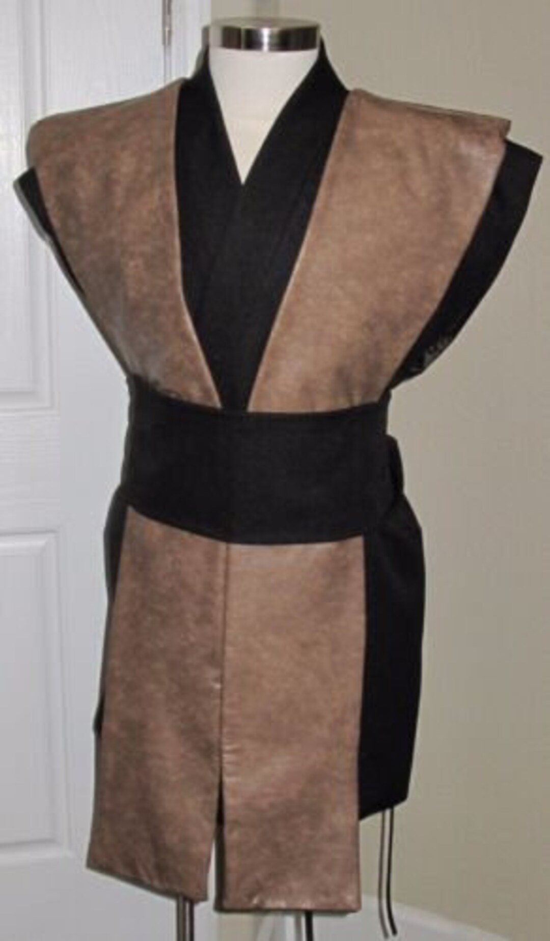 Cosplay Sith Warrior Sleeveless Black Tunic & Sash Brown - Etsy