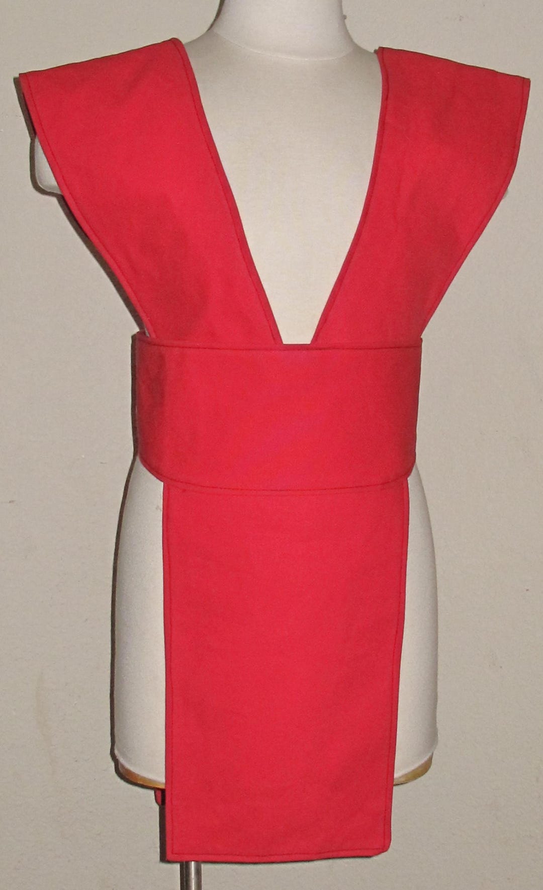 Mortal Kombat Ermac Costume: Red Ninja Tabard Vest & Sash - Etsy