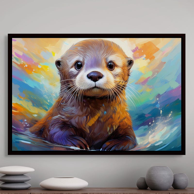 Otter Wall Art - Etsy