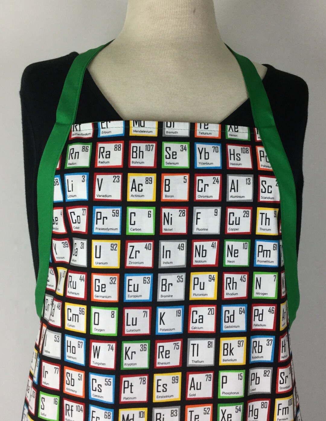 Periodic Table Apron, Molecular Gastronomy Apron, Reversible Apron With ...