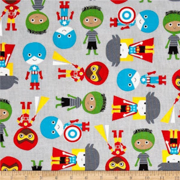 Superhero Fabric - Etsy