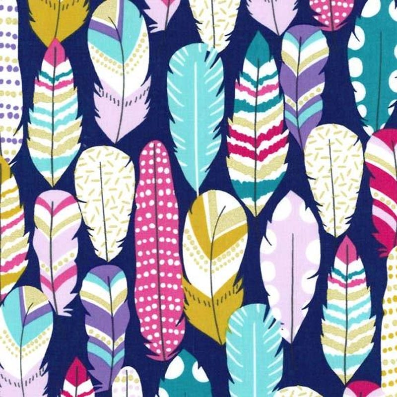 Feather Fabric - Etsy