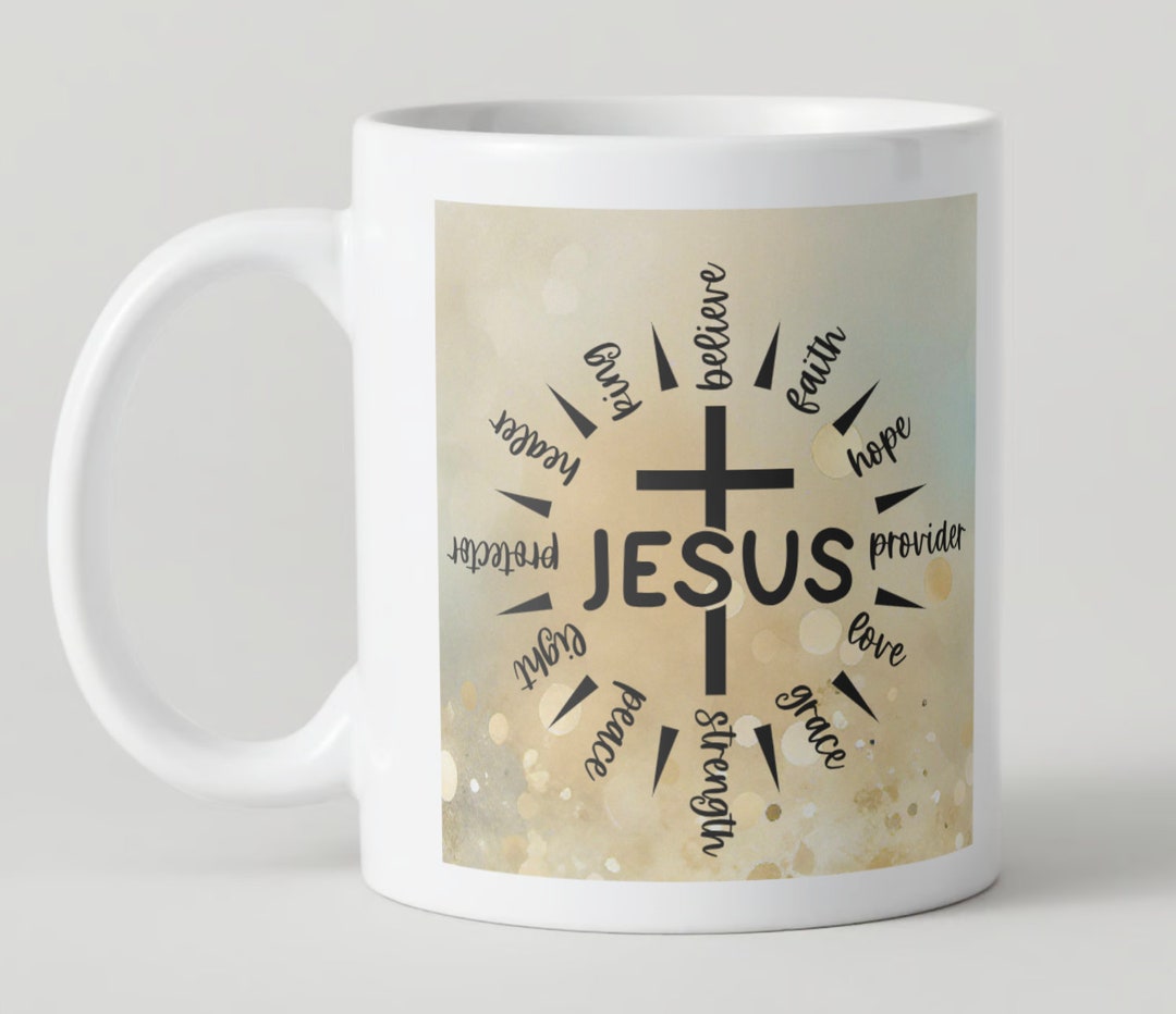 Faith Based Jesus Cross Coffee Mug - Etsy