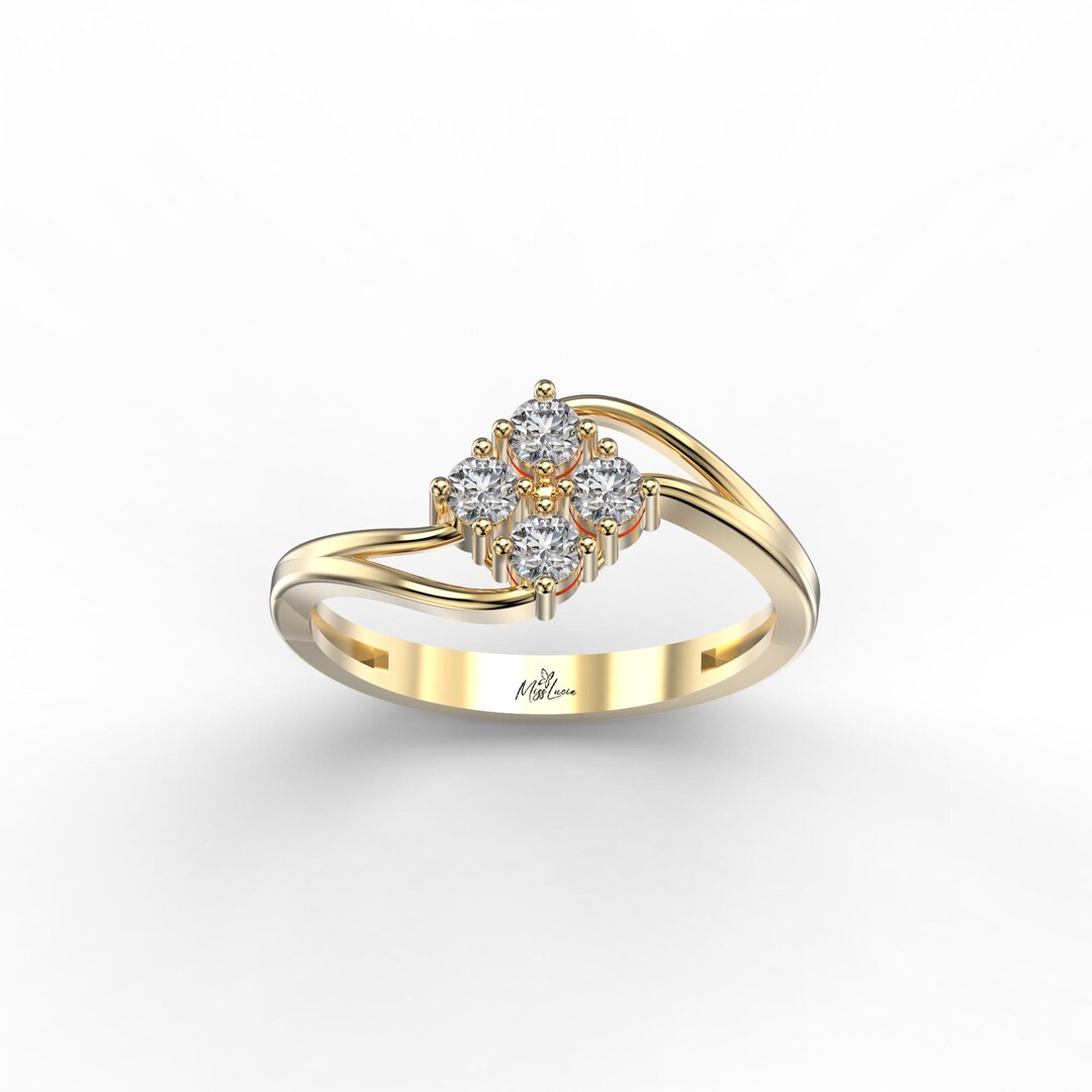 Amelia Gold Ring, 14K,18K Gold Rings, Handmade Minimalist, Dainty ...