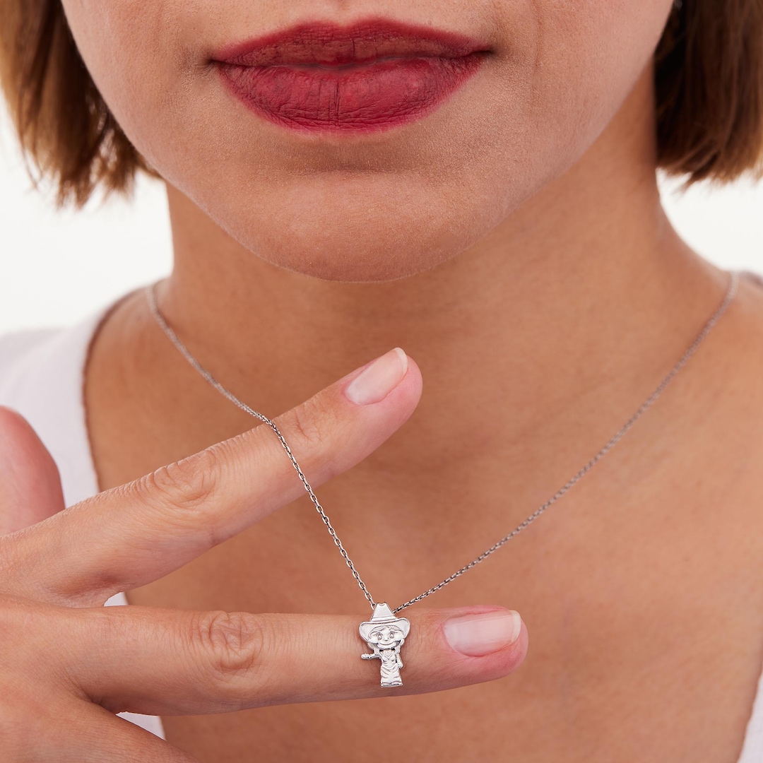 Little Girl Gold Pendant, Little Girl Gold Necklace, 14K, 18K Gold ...