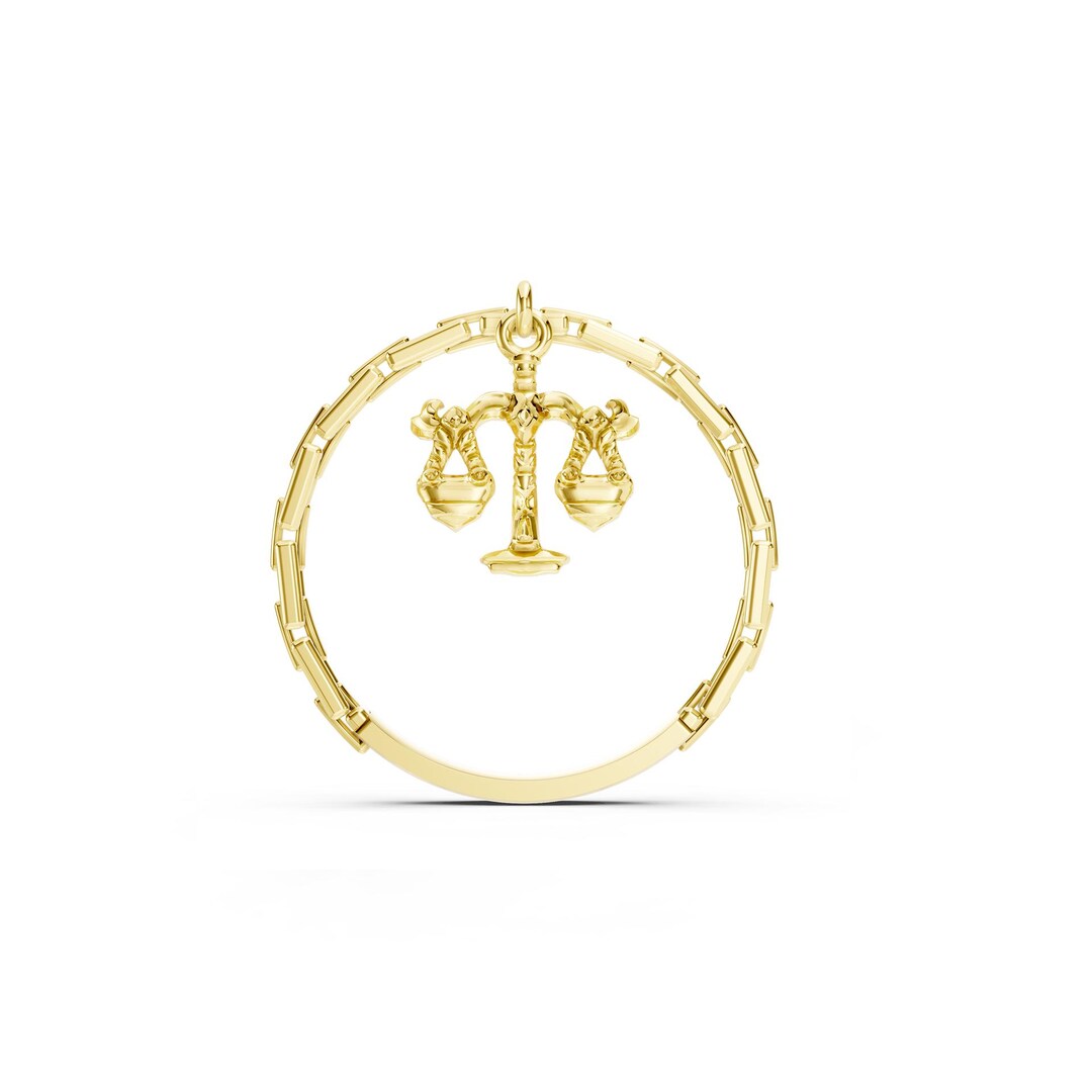 Libra Gold Ring - 8K, 10K, 14K, 18K Solid Gold - Zodiac Jewelry ...
