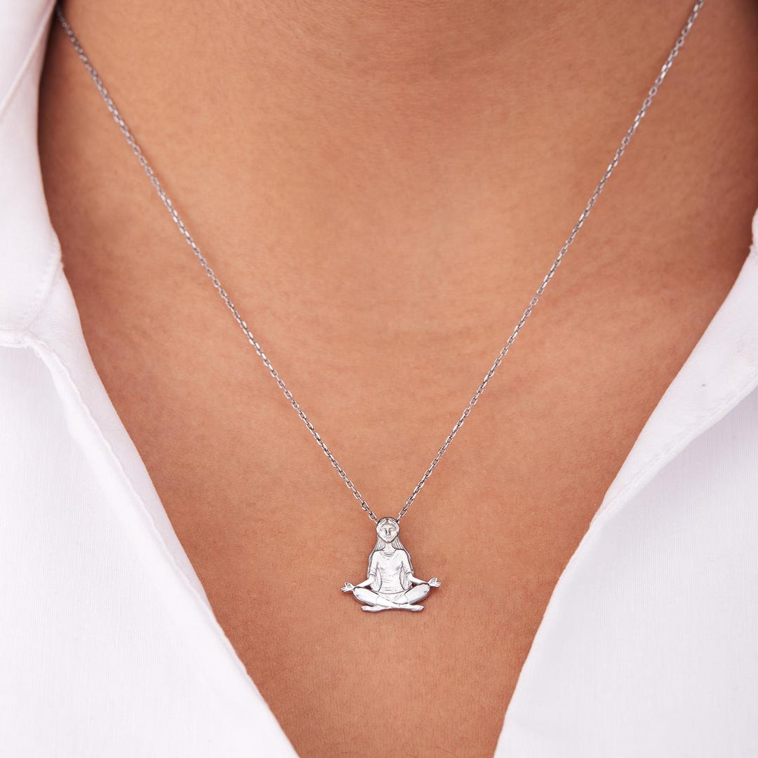 Mudra Gold Pendant, 8K, 10K, 14K, 18K Solid Gold Pendant Necklace ...