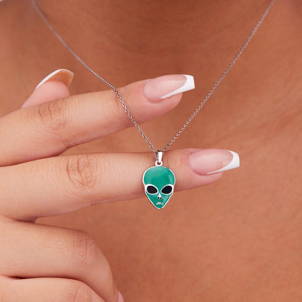 Alien Necklace - Etsy UK