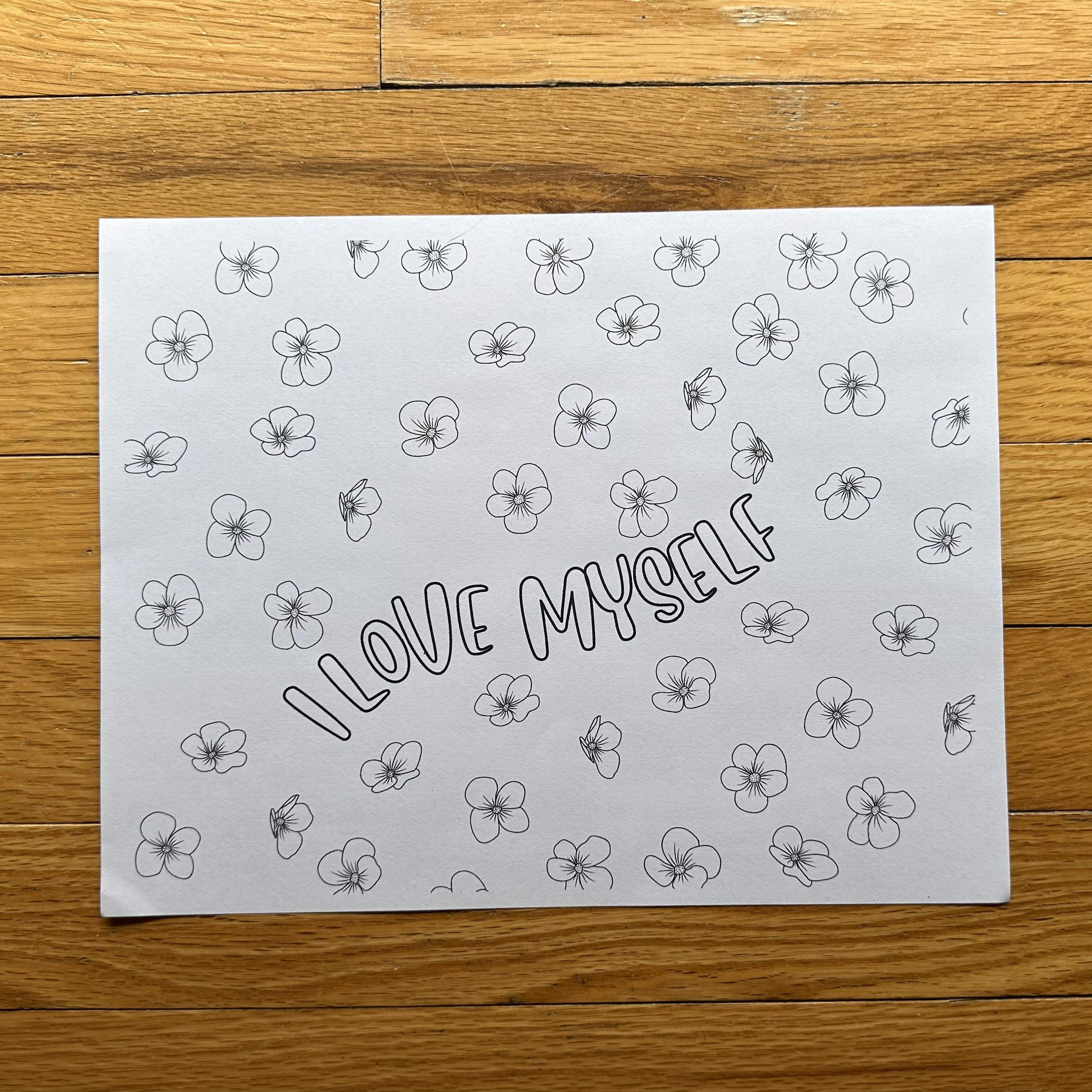 Botanical Positive Affirmations Coloring Pages - Etsy