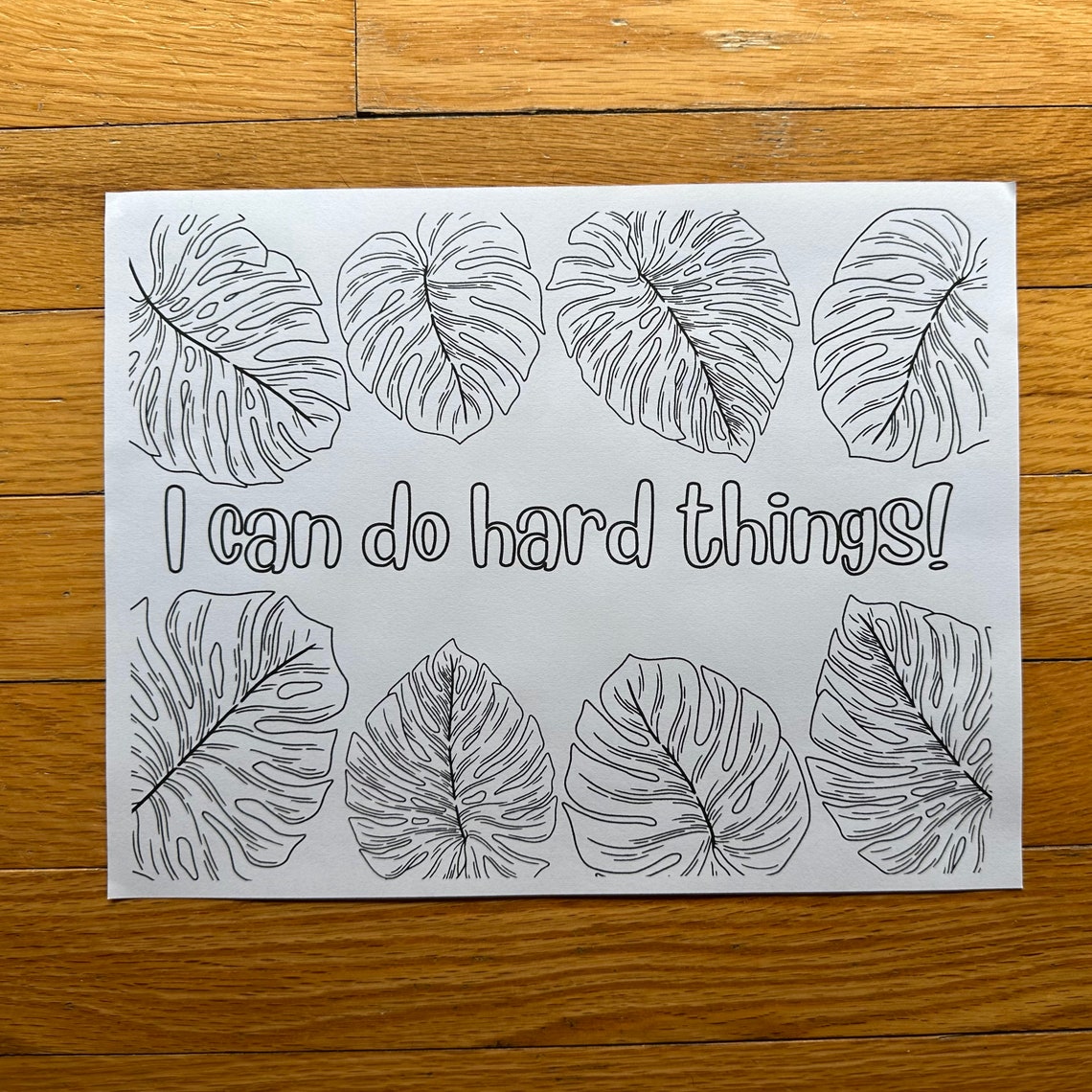 Botanical Positive Affirmations Coloring Pages - Etsy