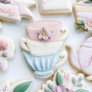 Teacup Stack Tea Party Cookie Cutter - Etsy