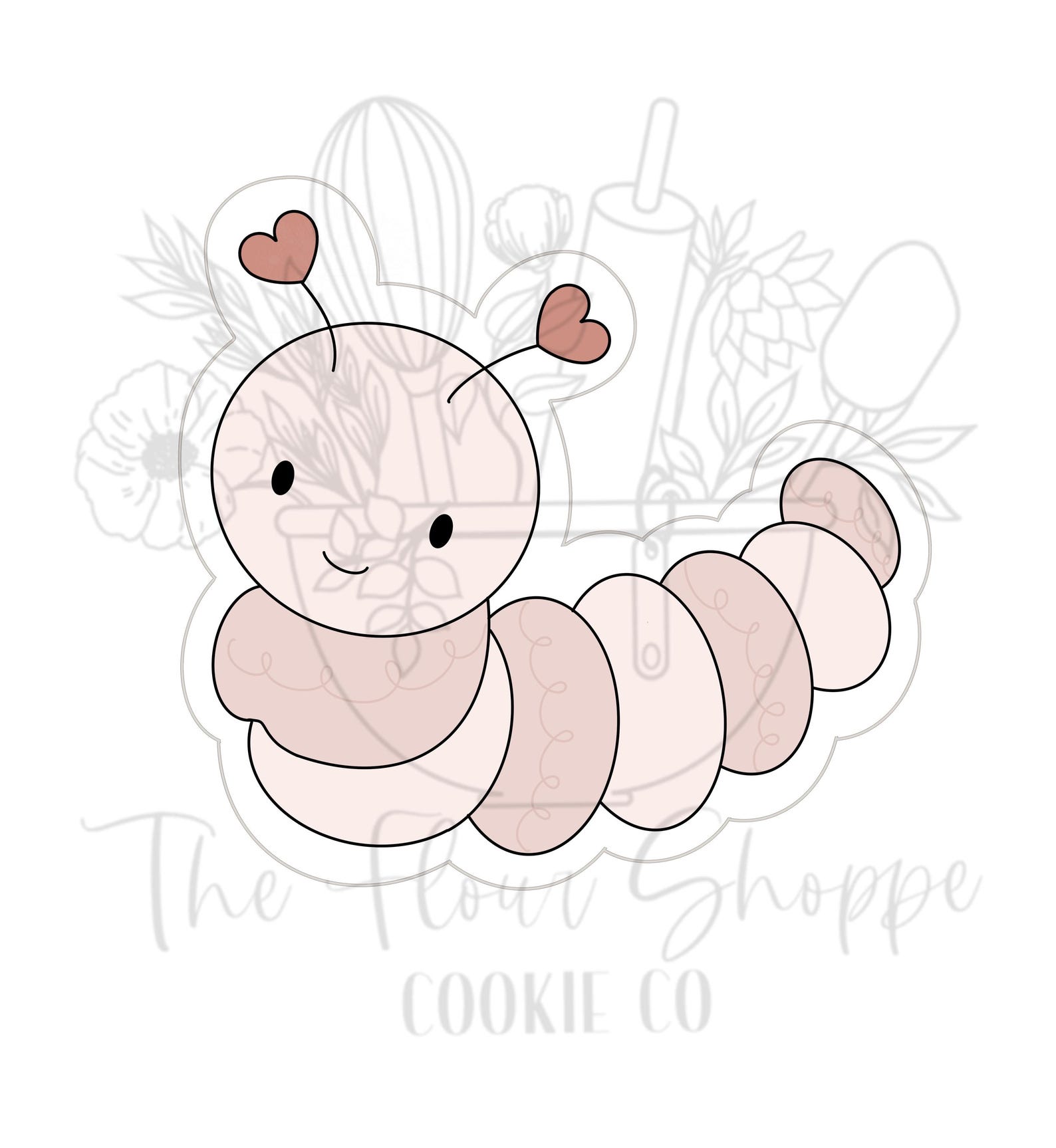 Love Bug Caterpillar, Worm, Valentine's Day Bugs Cookie Cutter - Etsy