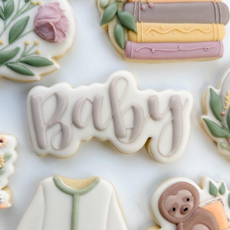 Baby Script Cookie Cutter - Etsy