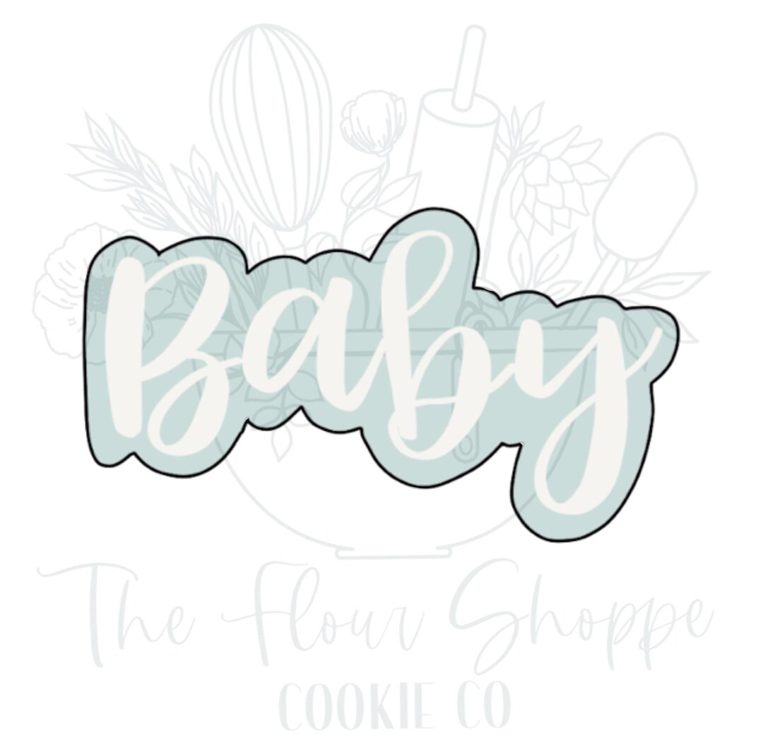 Baby Script Cookie Cutter - Etsy