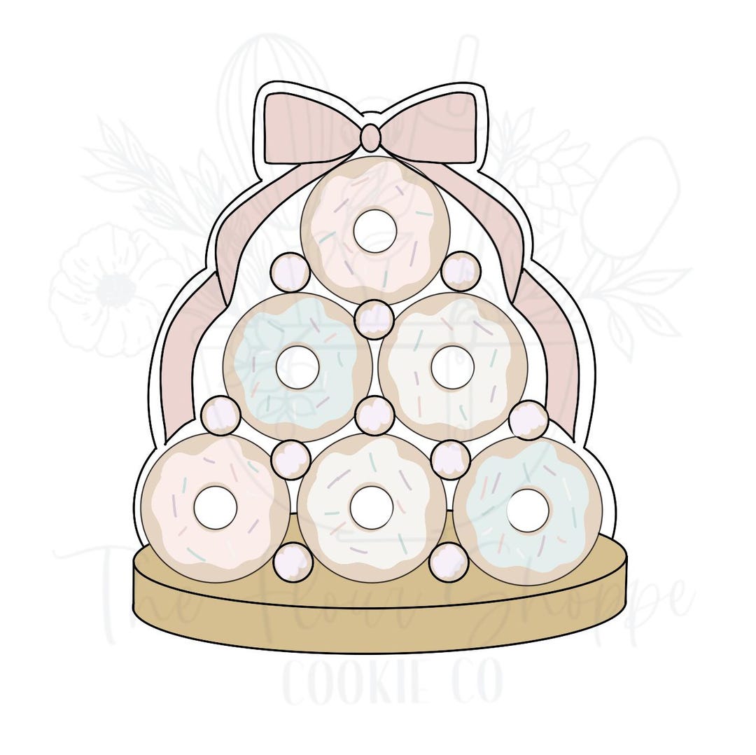 Donut Pyramid Stack Cake Doughnut Sweets Cookie Cutter - Etsy