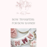 Baby and Bows Transfer Sheet - Etsy
