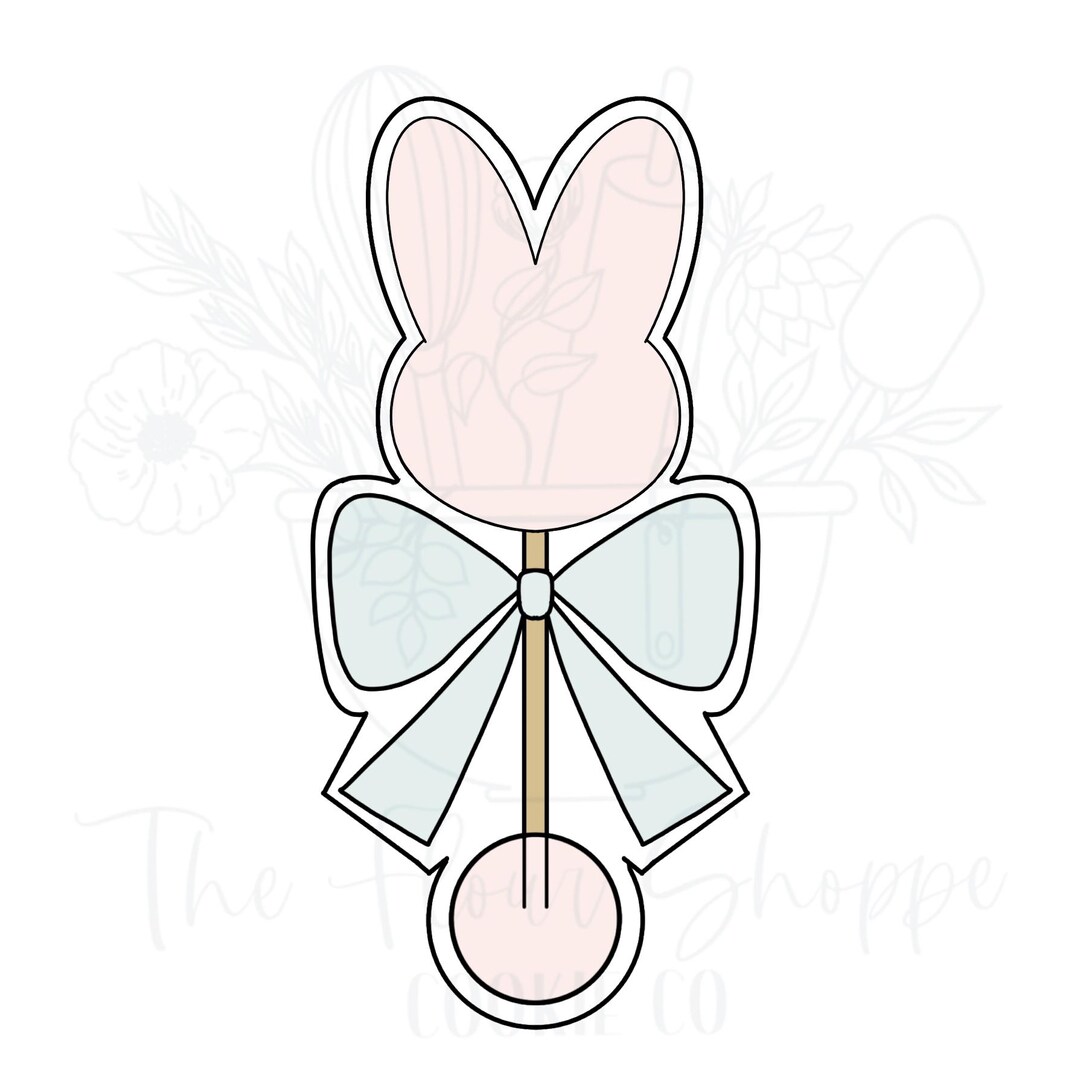 Bunny Rabbit Rattle Spring Easter Baby Shower Cookie Cutter - Etsy