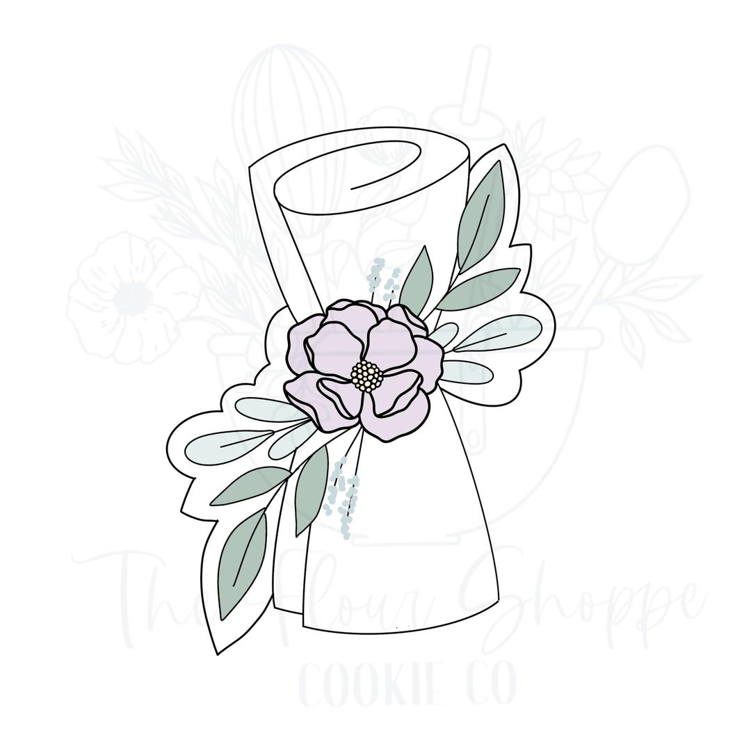 Floral Diploma 1 Graduation Cookie Cutter High School Senior - Etsy