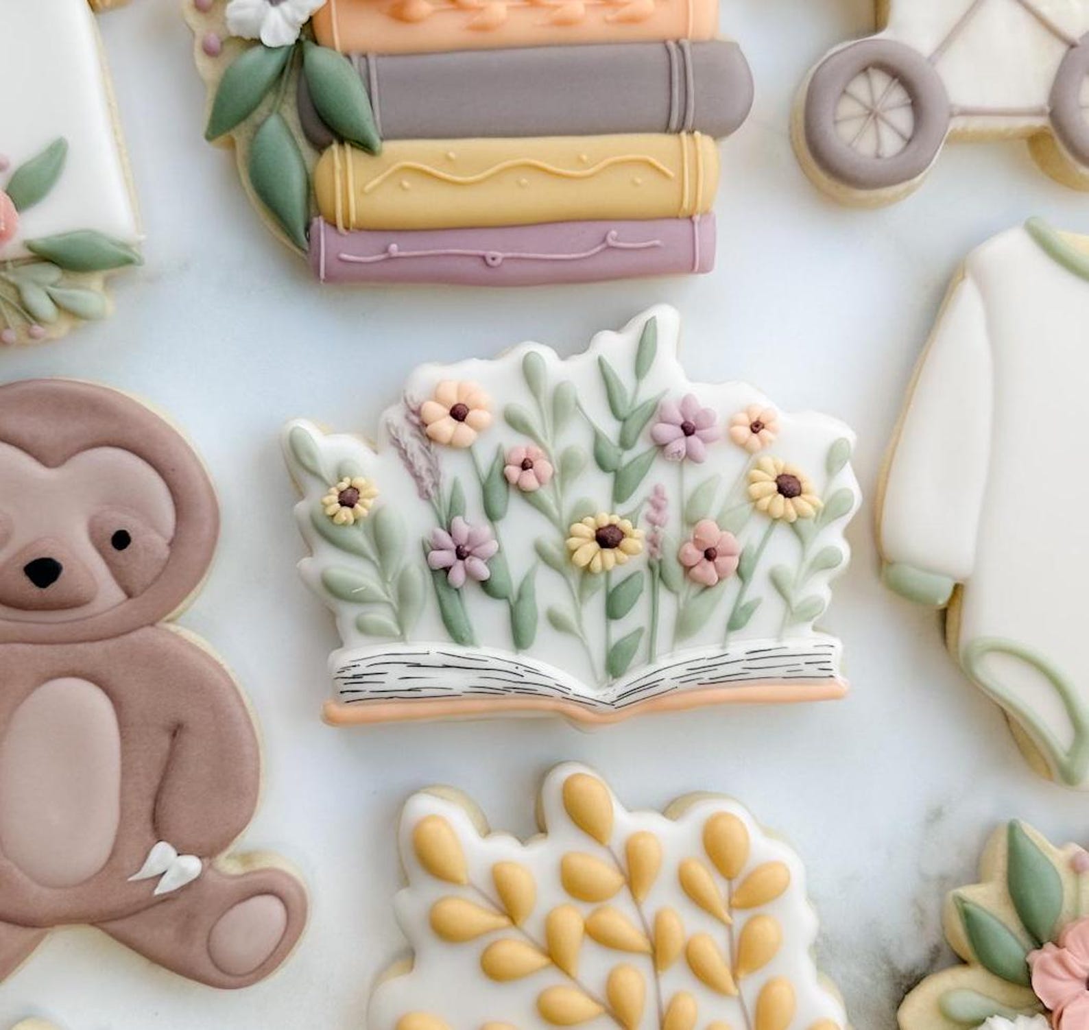 Floral Open Book Cookie Cutter - Etsy