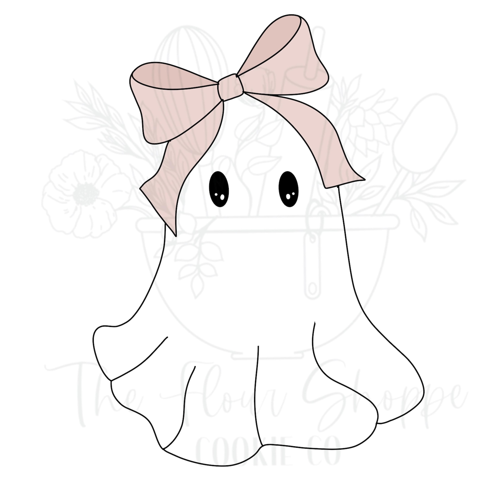 Ghost 3 With Bow Coquette Fall Halloween Cookie Cutter - Etsy