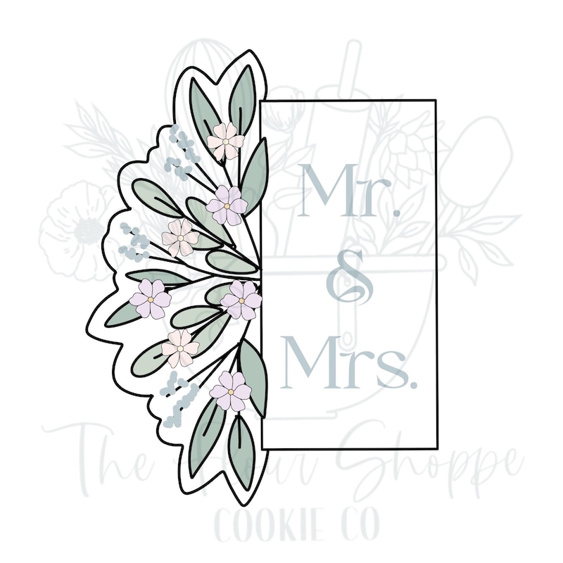 Floral Plaque Cookie Cutter - Etsy