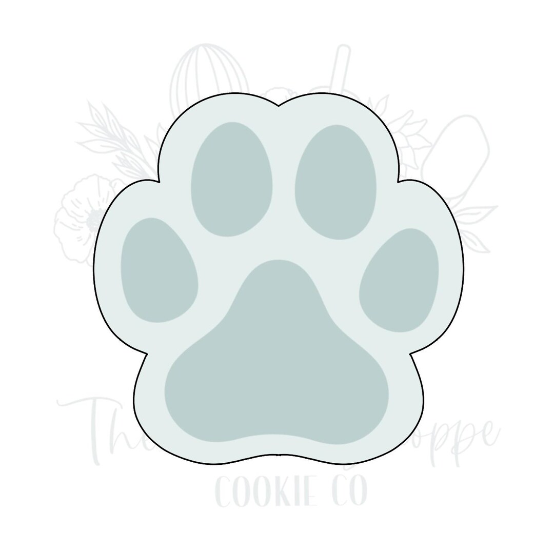 Paw Print Dog Cat Animal Cookie Cutter - Etsy