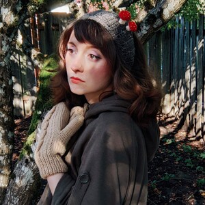 Mini Mushrooms Headband Crochet Pattern, Winter Ear Warmer, Cottage Core, Mori Kei, Toadstools ...