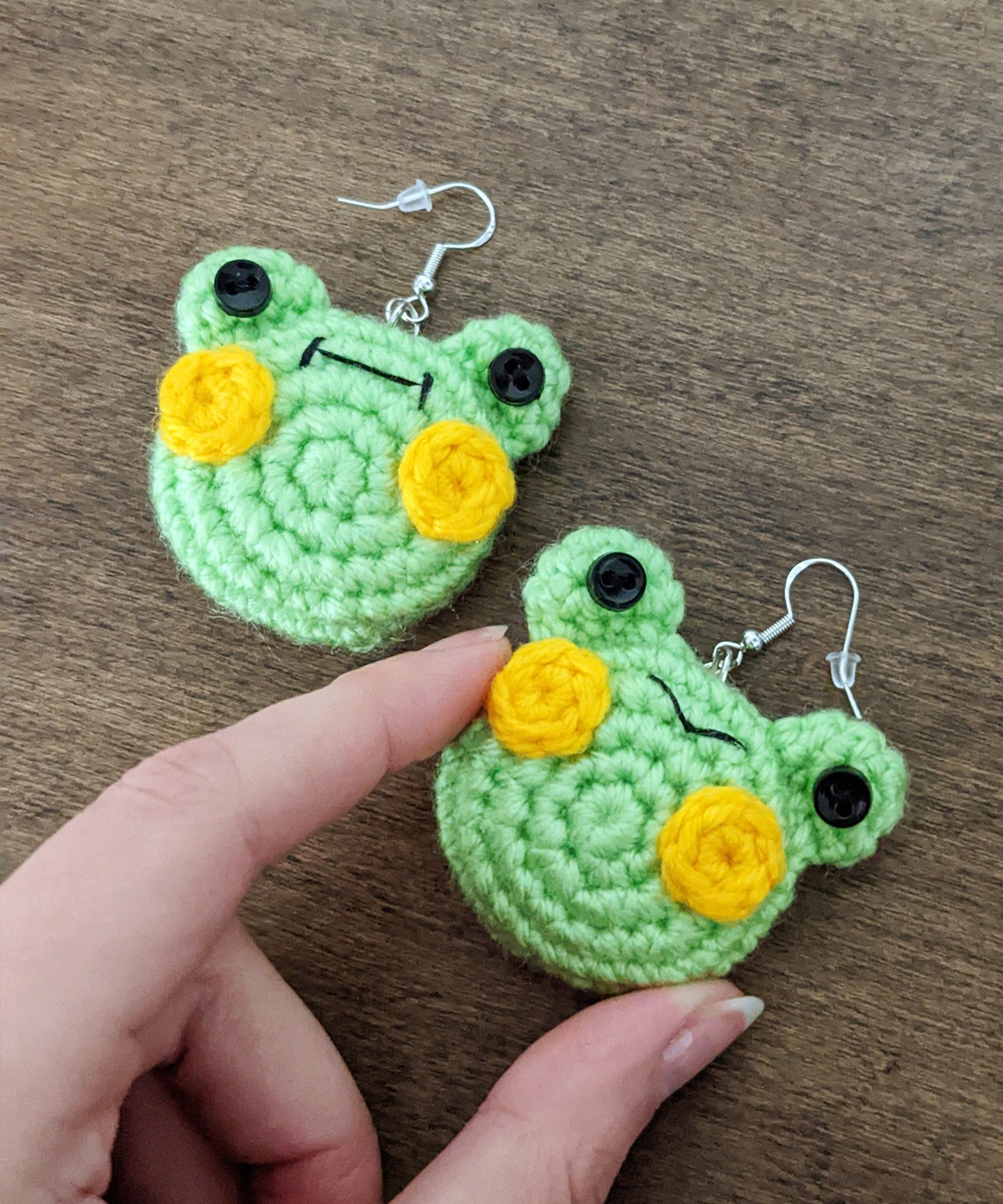 Froggy Earrings Crochet Pattern, Crochet Frog, Crochet Earrings ...