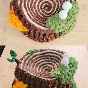 Forest Spirit Bucket Hat Crochet Pattern - Mossy Tree Stump and ...