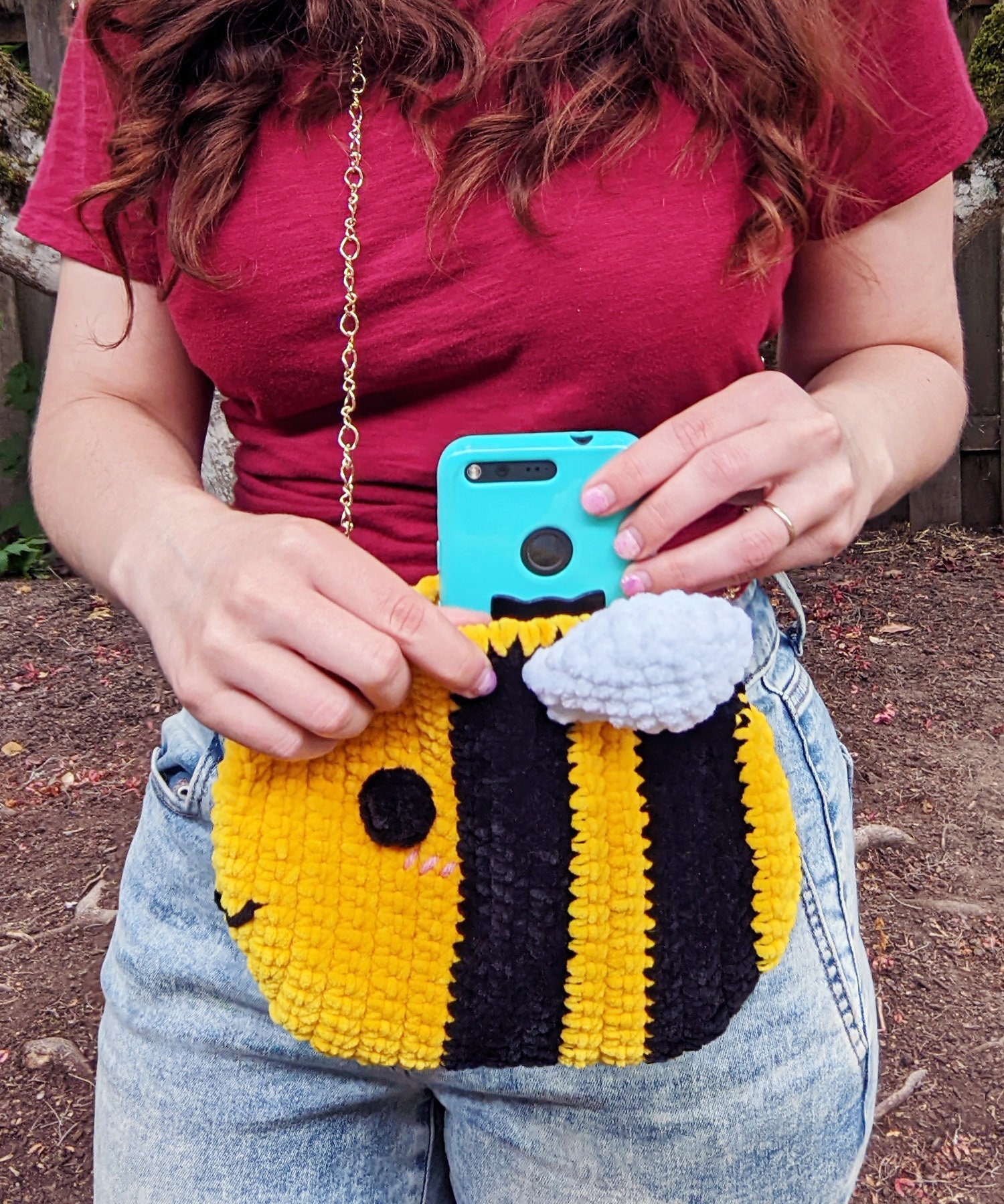 Crossbody Chonky Bee Bag Crochet Pattern Bumblebee Crochet - Etsy