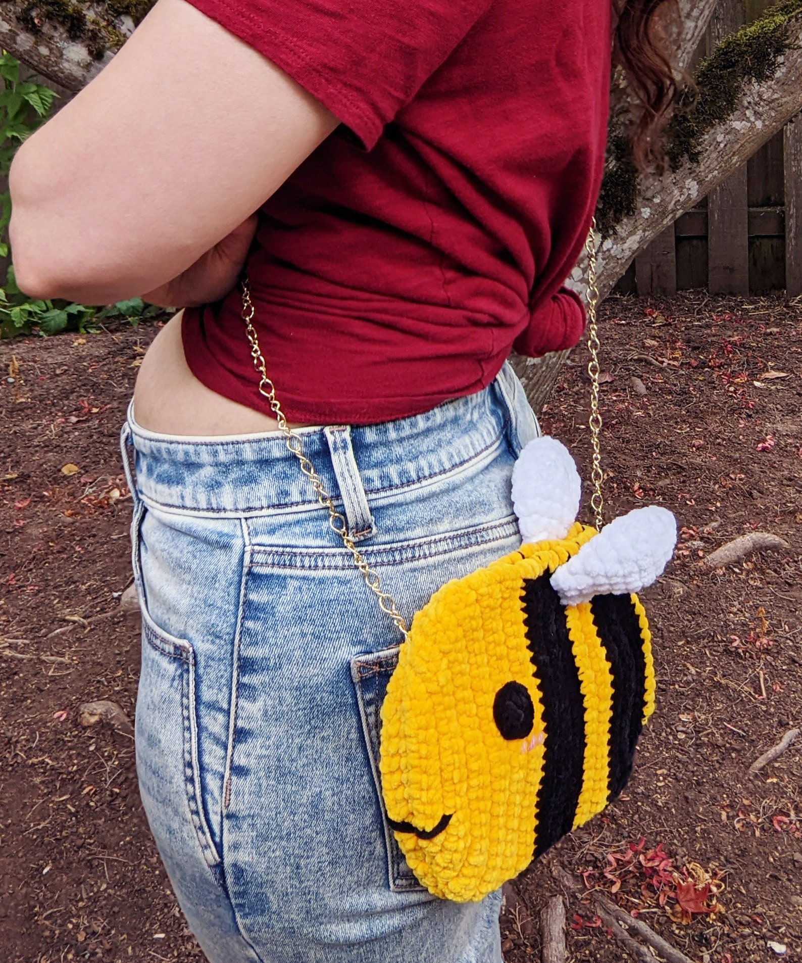 Crossbody Chonky Bee Bag Crochet Pattern Bumblebee Crochet - Etsy