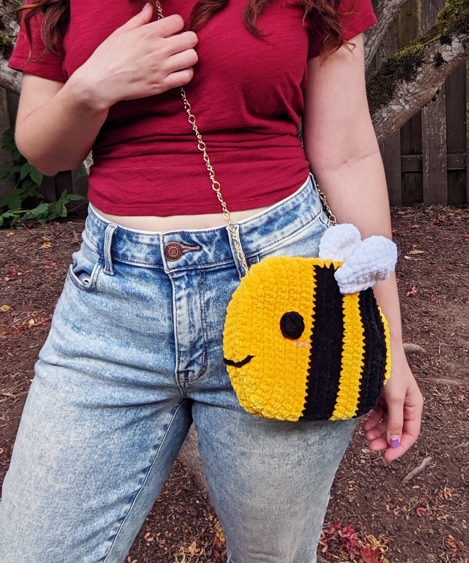 Crossbody Chonky Bee Bag Crochet Pattern Bumblebee Crochet - Etsy