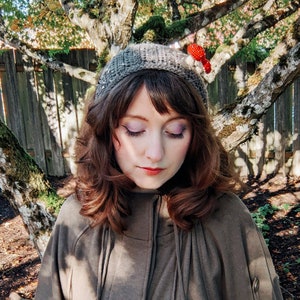 Mini Mushrooms Headband Crochet Pattern, Winter Ear Warmer, Cottage Core, Mori Kei, Toadstools ...
