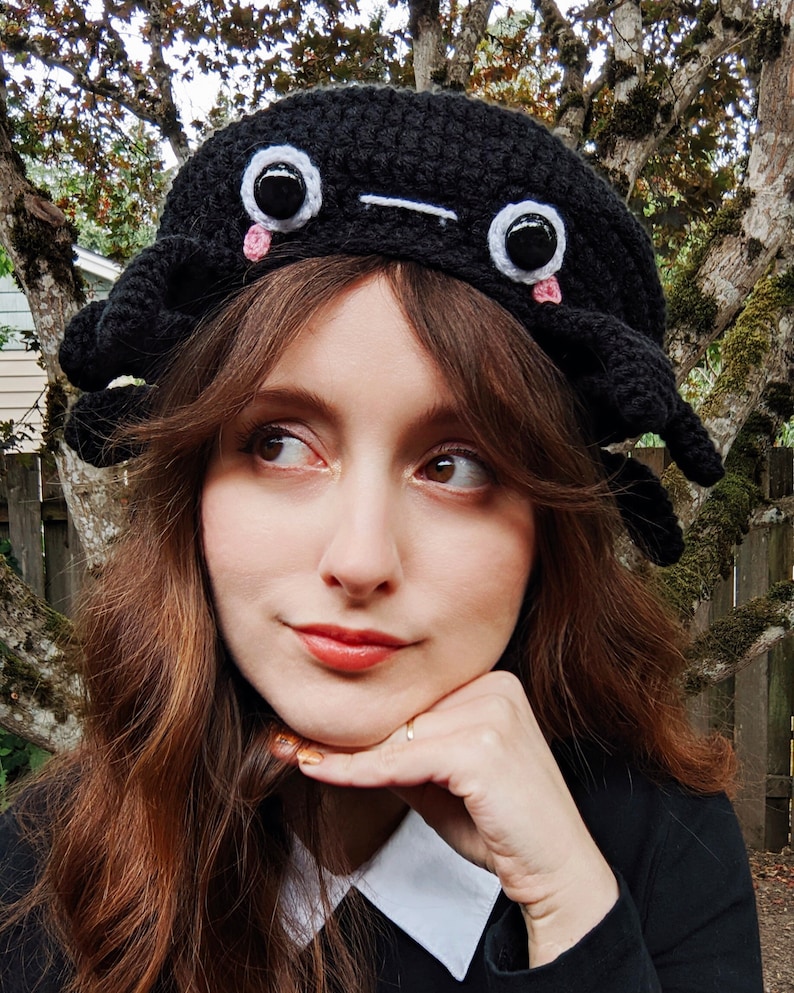 Spider Beret Crochet Pattern, Crochet Hat Pattern, Kawaii Halloween ...