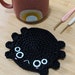 Chonky Spider Coaster Crochet Pattern, Crochet Spider Mug Rug, Kawaii ...