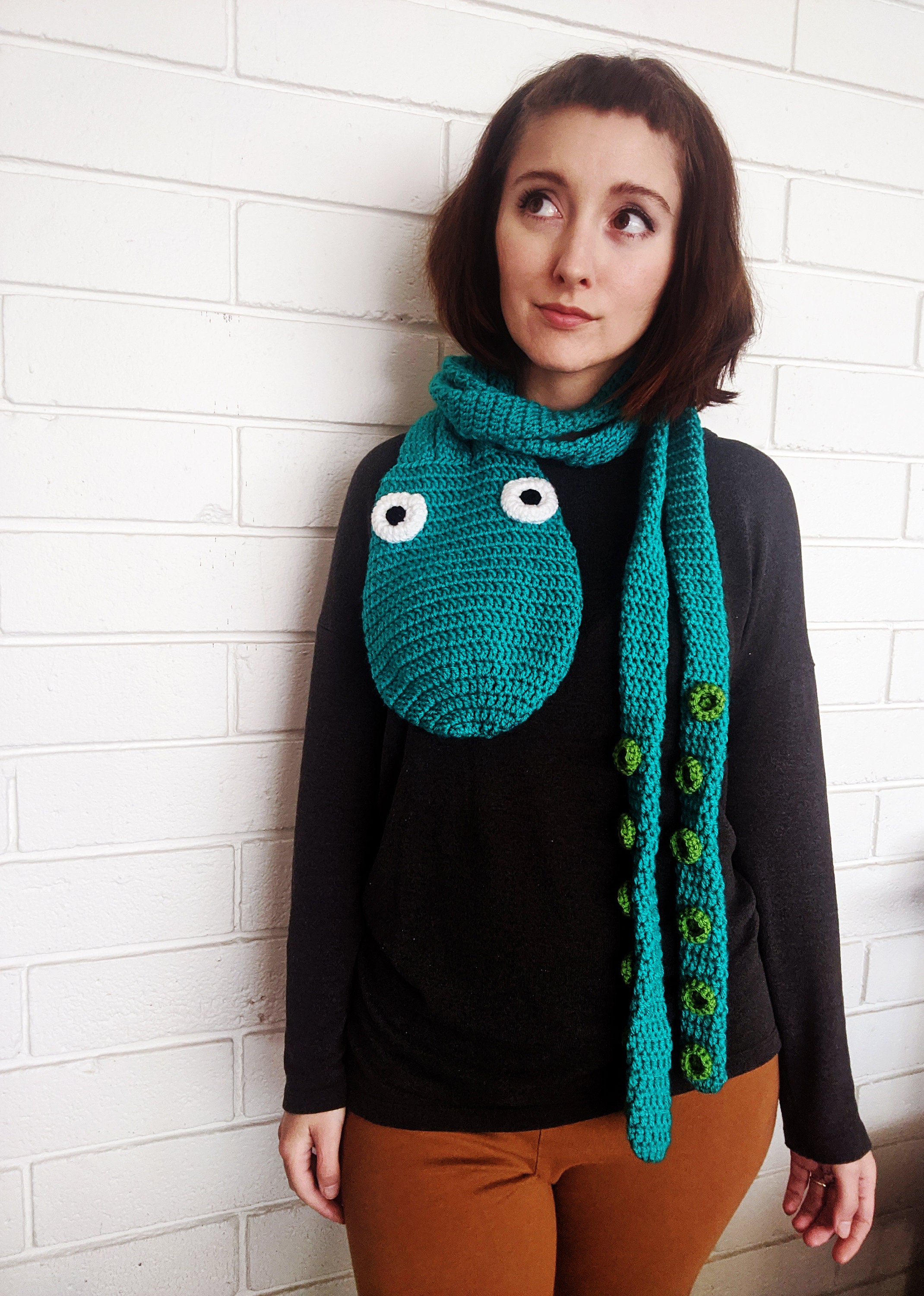 Octopus Scarf Crochet Pattern Octopus Scarf With Tentacles - Etsy