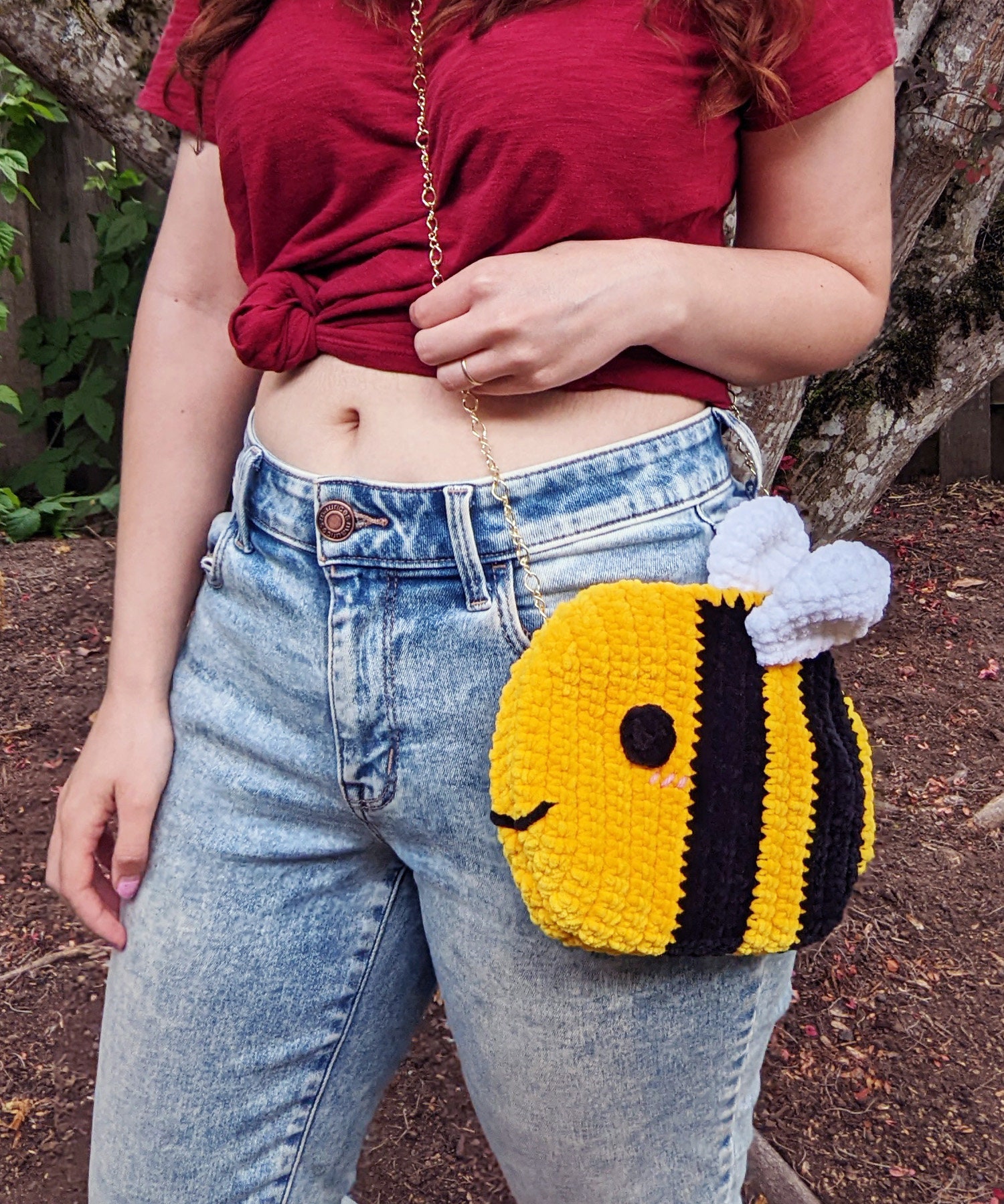 Crossbody Chonky Bee Bag Crochet Pattern Bumblebee Crochet - Etsy